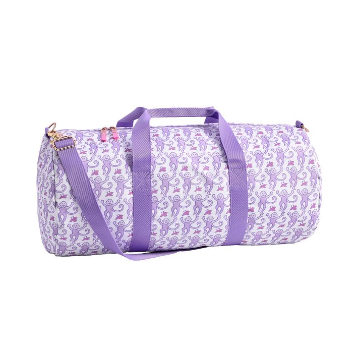 Roller Rabbit Lavender Monkey Duffle Bag | Pottery Barn Teen