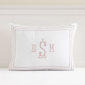 Open Box: Brynn Border Standard Sham - Solid Sepia Rose | Pottery Barn Teen