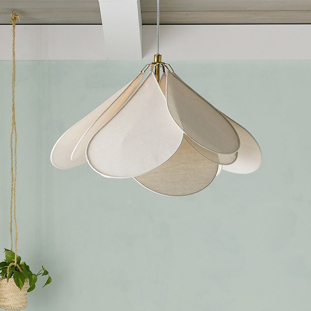 Linen Flower Pendant Light | Pottery Barn Teen