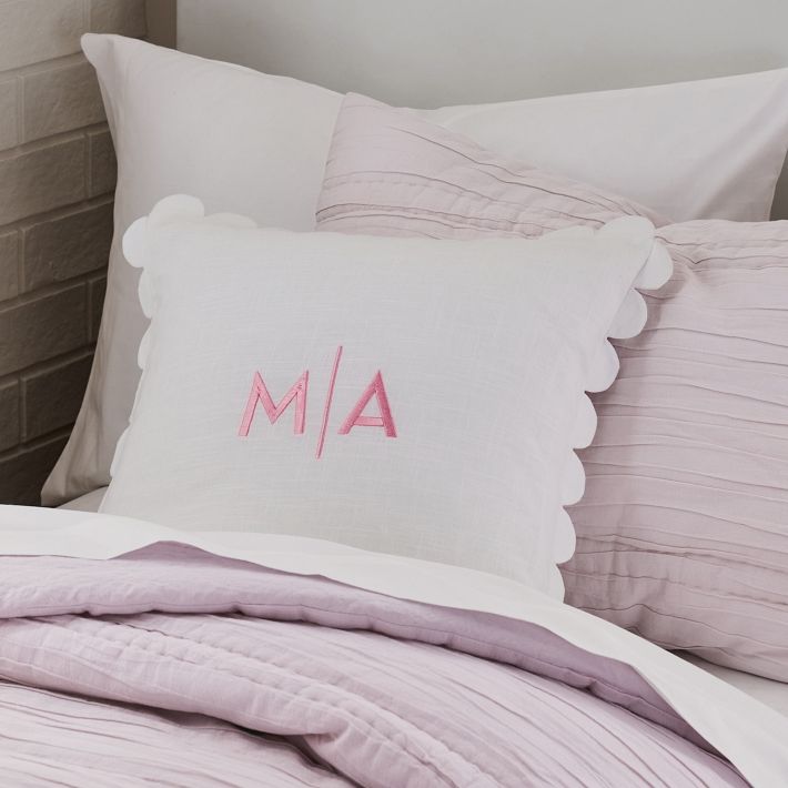 Sorority Scallop Pillow Cover | Pottery Barn Teen