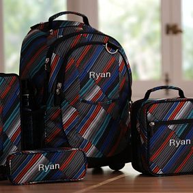 Mavericks Stripe Binder For School | Pottery Barn Teen