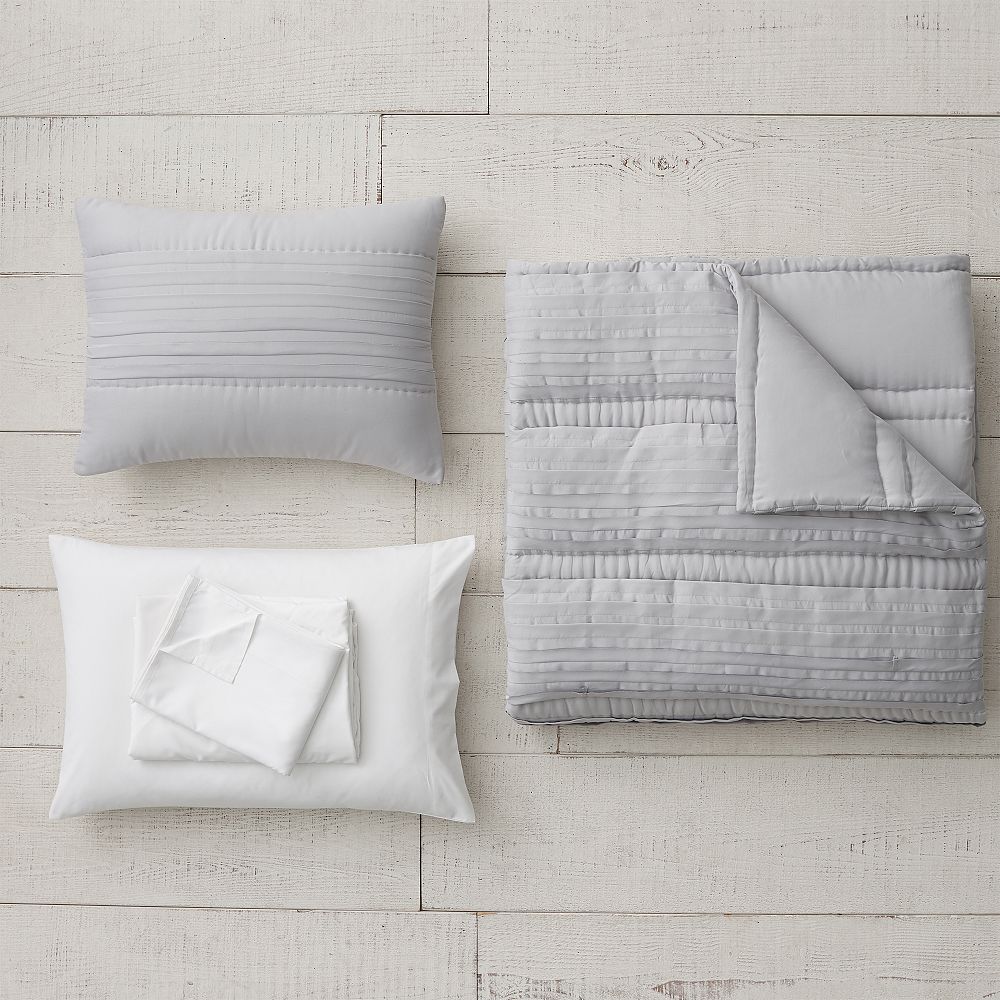 Pretty Pleats Quilt Bundle | Dorm Bedding Sets | Pottery Barn Teen