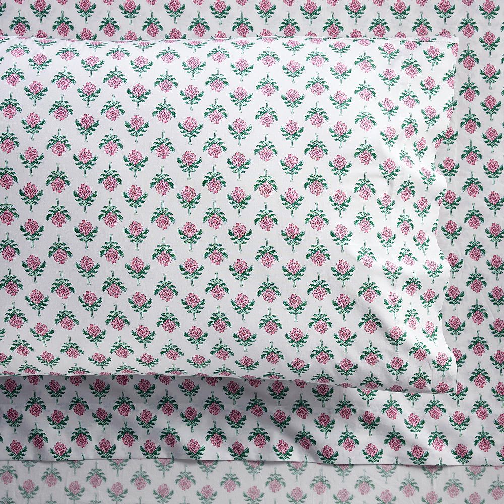 Roller Rabbit Rosebud Organic Sheet Set | Pottery Barn Teen
