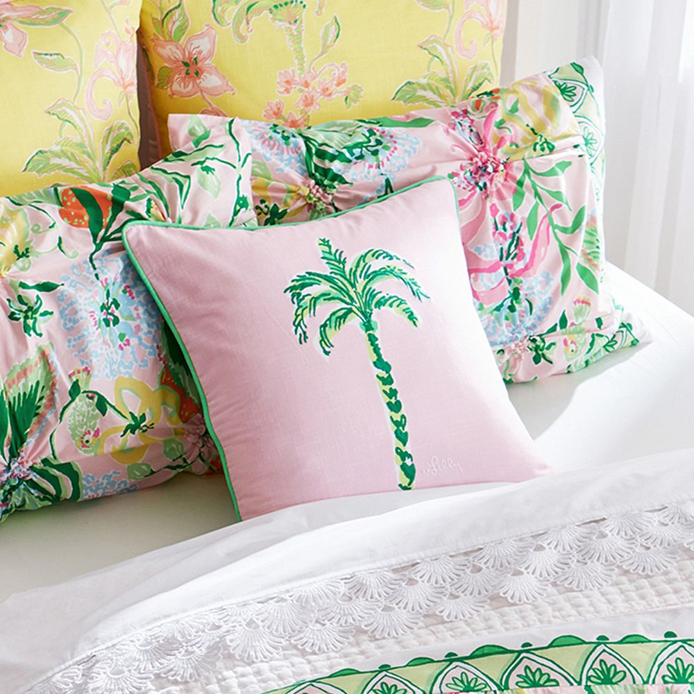 Lilly Pulitzer Go Bananas Reversible Pillow Cover | Pottery Barn Teen