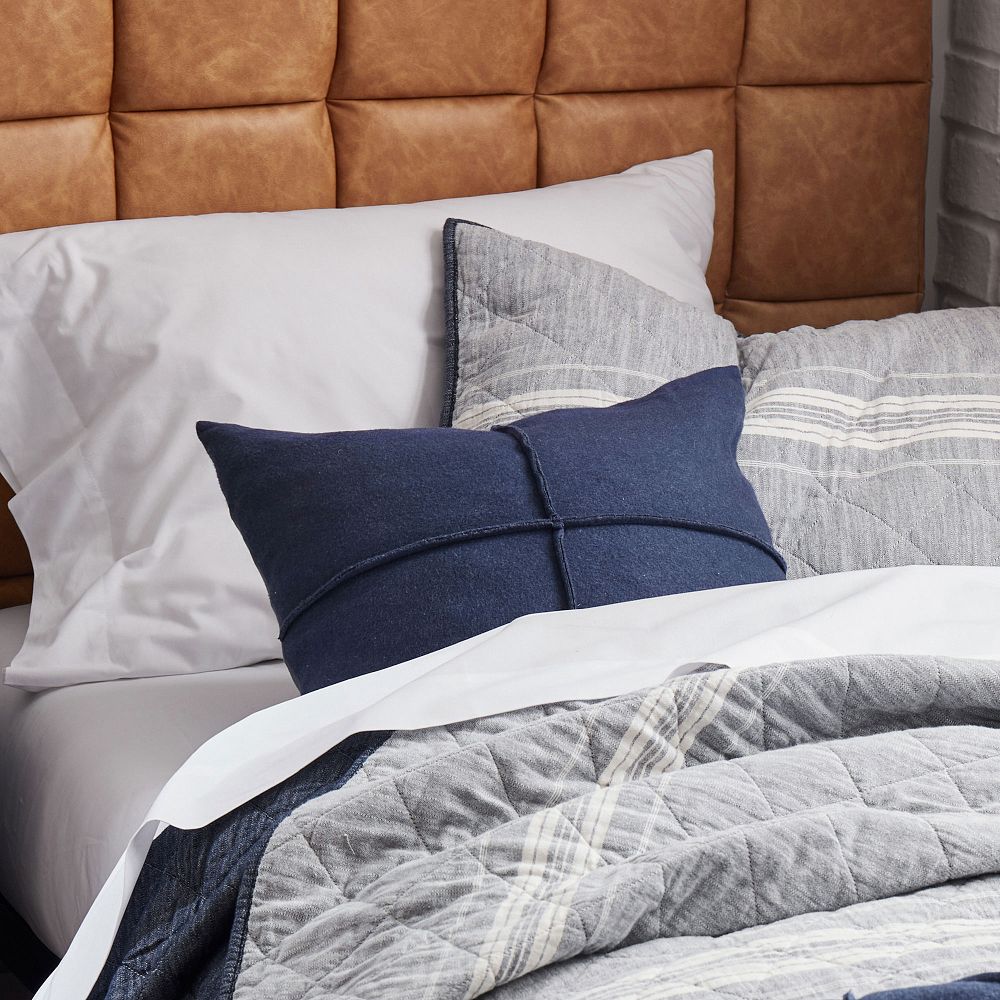 Sweatshirt Patched Pillow Cover | Pottery Barn Teen