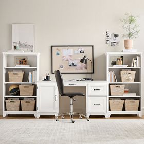 Hampton Smart Storage Desk & Bookcase Set (117") | Pottery Barn Teen