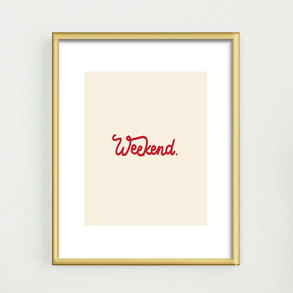 Weekend Art Minimalistic Wall Decor | Pottery Barn Teen