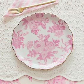 LoveShackFancy Porcelain Scalloped Salad Plate | Pottery Barn Teen
